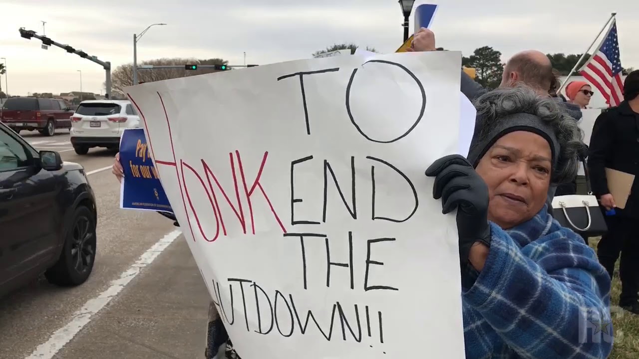 Shutdown Protest Outside NASA - YouTube