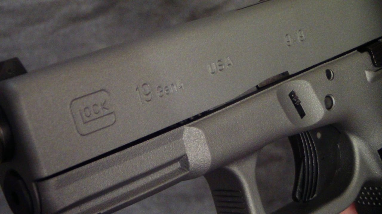 Glock 19 gen 4 tactical grey HD close up. BATJAC J.W - YouTube