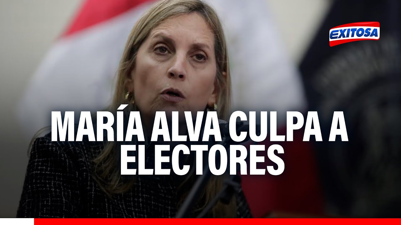 🔴🔵 María Alva culpa a electores por desaprobación del Congreso: "que ...