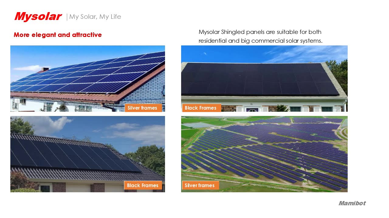 Mamibot Mysolar Shingled panel up to 650W, new era of big power output ...