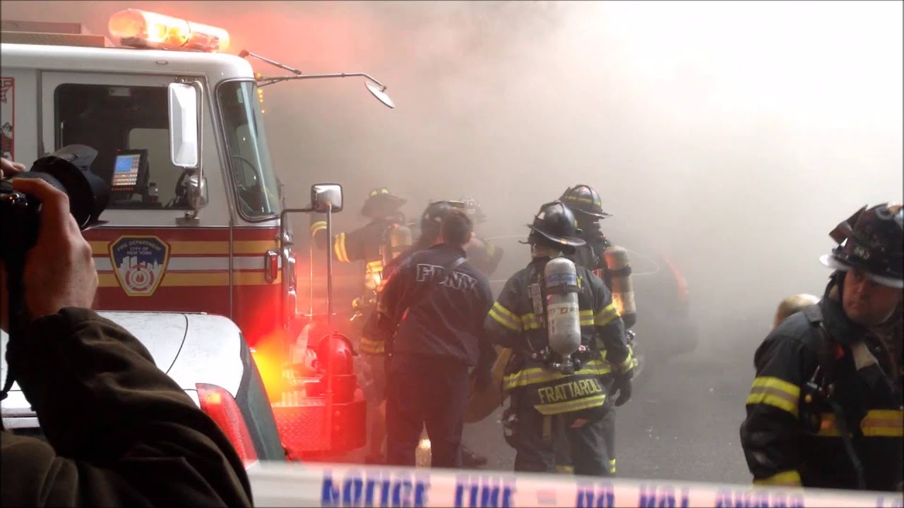 NEW SERIES - SNIPPET 1 OF FDNY ENGINE 40 & FDNY TOWER LADDER 35 ...