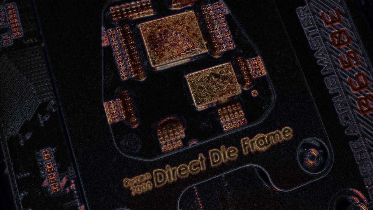 Trying out the Thermal Grizzly direct die frame on a Ryzen 5 7600X ...