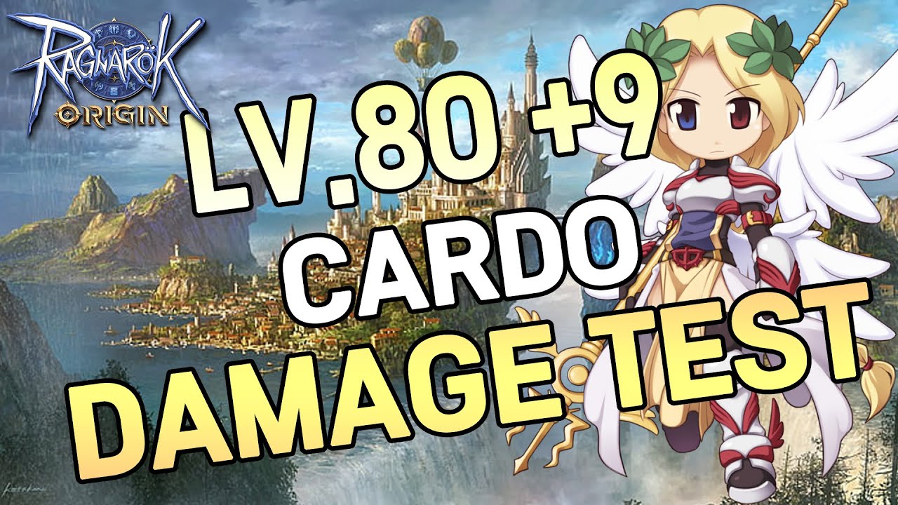 Ragnarok Origin Swordman Knight Lord Knight LV.80 +9 Cardo Damage Test ...