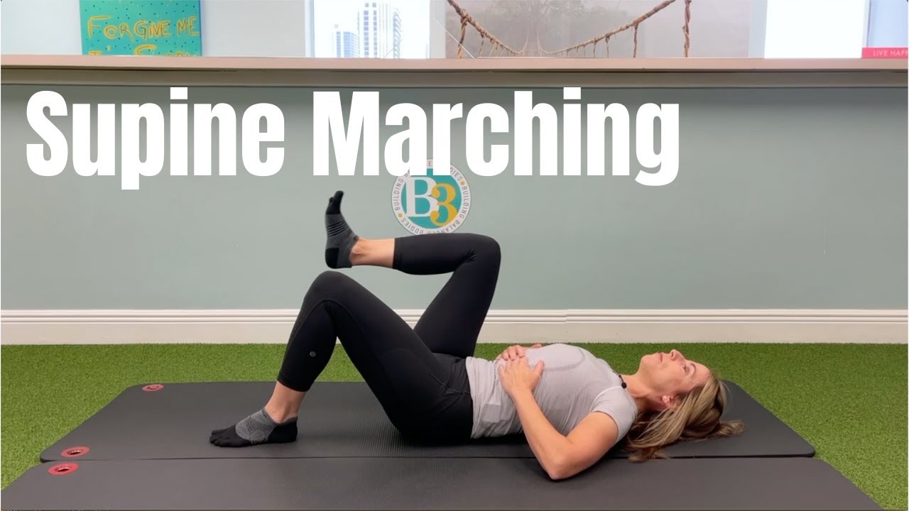 Supine Marching | B3 Physical Therapy - YouTube