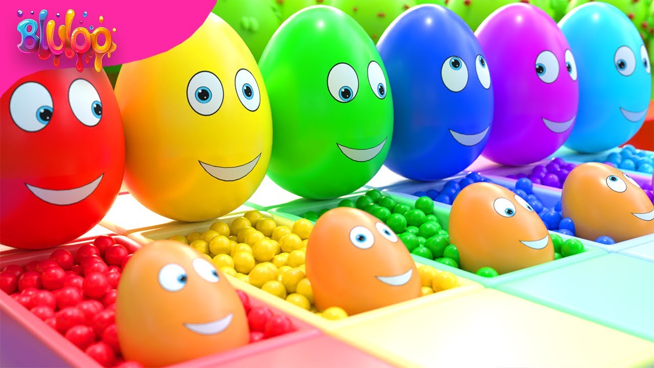 Surprise Eggs Colors Kids Songs | BluLoo Nursery Rhymes & Kids Songs ...