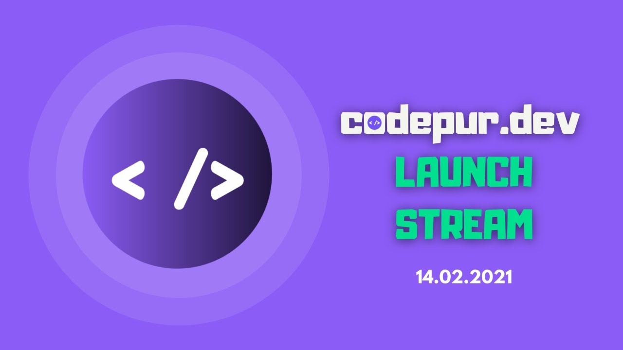 Live - codepur.dev Official Launch - YouTube