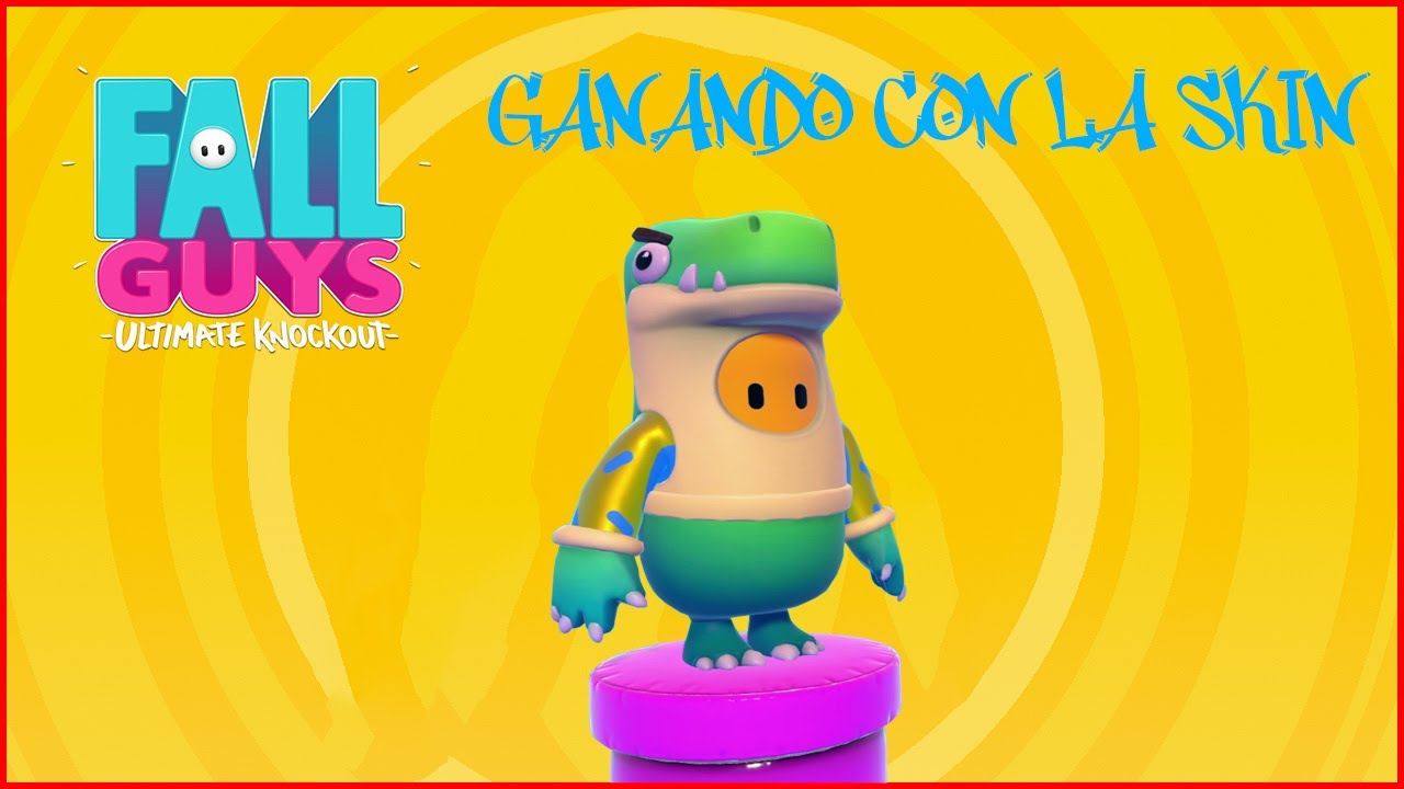 GANANDO CON LA SKIN DEL VELOCIRAPTOR | FALL GUYS - YouTube