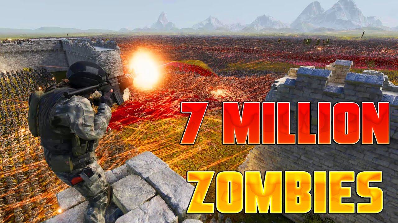 MODERN ARMY Base Vs 7,000,000 Zombies! - Ultimate Epic Battle Simulator ...