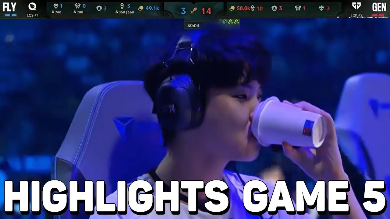 GenG Destroy FLY Game 5 Highlights Worlds 2024 Quarterfinal - YouTube
