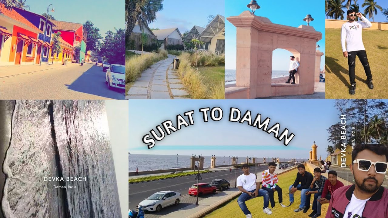My 1st Vlog | Surat To Daman | My Vlogs FS | Travel Vlogs | Daman Beach ...