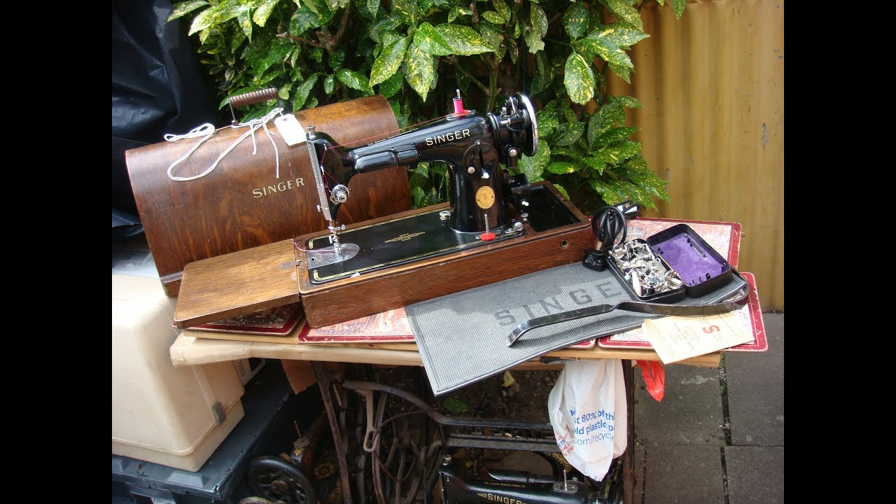 Antique Old Vintage Electric Singer sewing machine Model 201K2 See ...