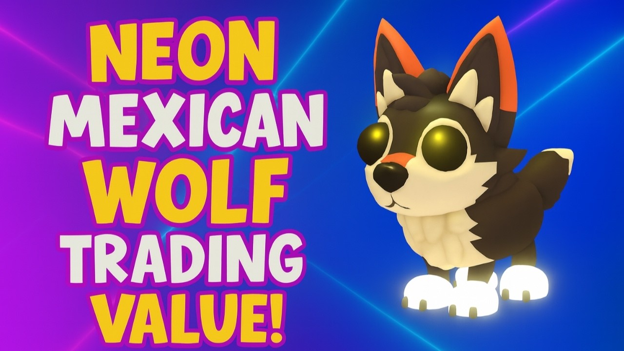 NEON MEXICAN WOLF TRADING VALUE IN ADOPT ME! #adoptme #neontrades - YouTube