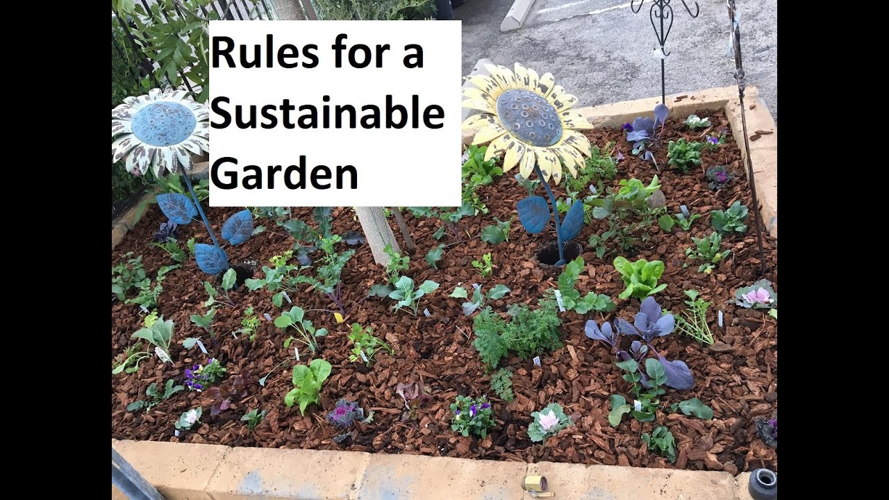 Rules for a Sustainable Garden - YouTube