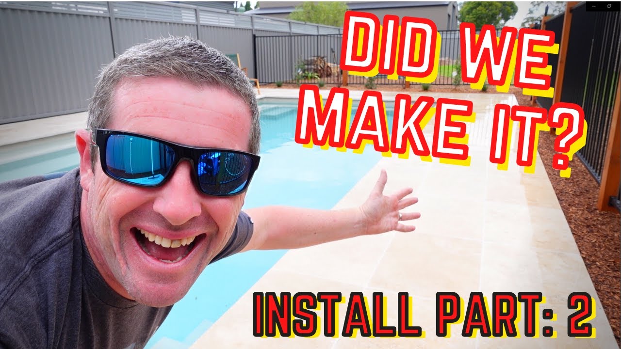 LIVE | Vman Vlog's - Narellan Fibreglass Pool Install - paving and ...