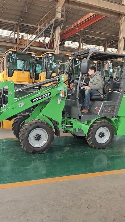 Youtop EV1200 electric wheel loader - YouTube
