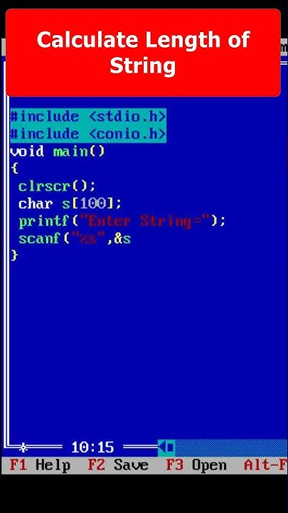Calculate Length Of The String Without Strlen Function Part 27 C Programming Shorts Coding 0698