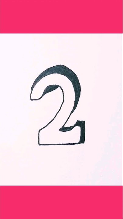 How to draw number 2 3D drawing😁 Nirma Art #3d #drawing #viralshorts ...