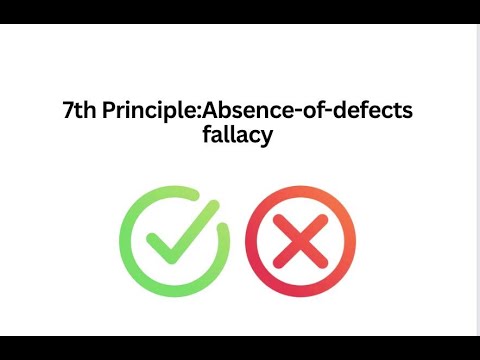 ISTQB Foundation Level Chapter 1 | Absence-of-defects fallacy (بالتونسي ...
