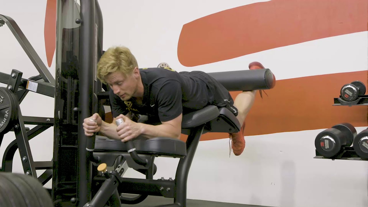 Single Leg Leg Curl - YouTube