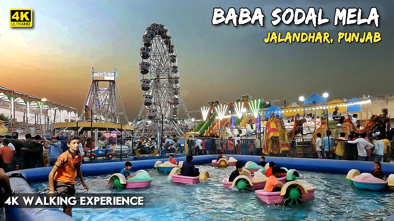 BABA SODAL MELA | JALANDHAR | बाबा सोडल मेला | 4K WALKING TOUR | #mela ...