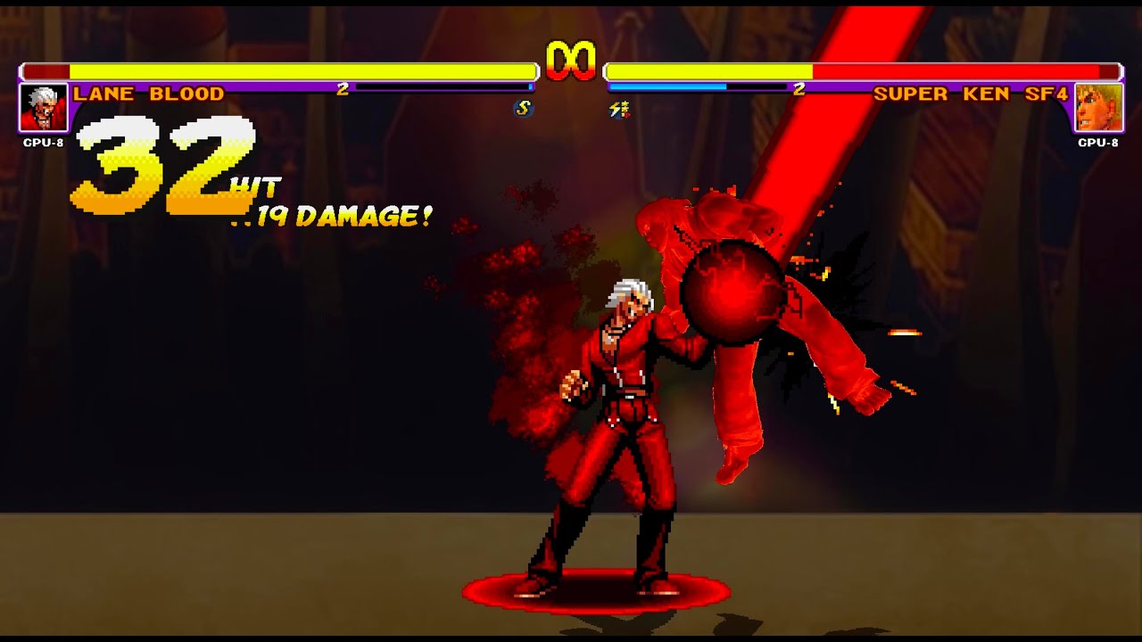Flash Fight! Lane Blood vs Super Ken SF4 [IKEMEN GO/Mugen] - YouTube