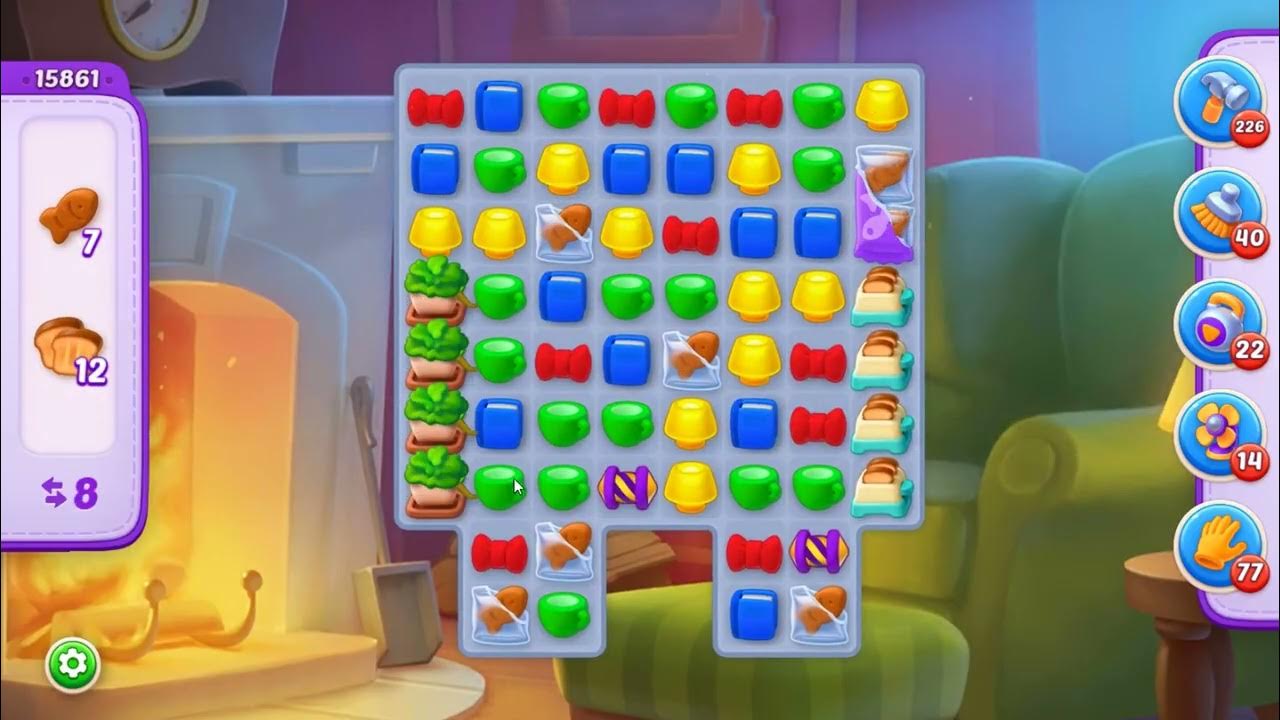 Homescapes Level 15861 - NO BOOSTERS 🏠 | SKILLGAMING ️ - YouTube