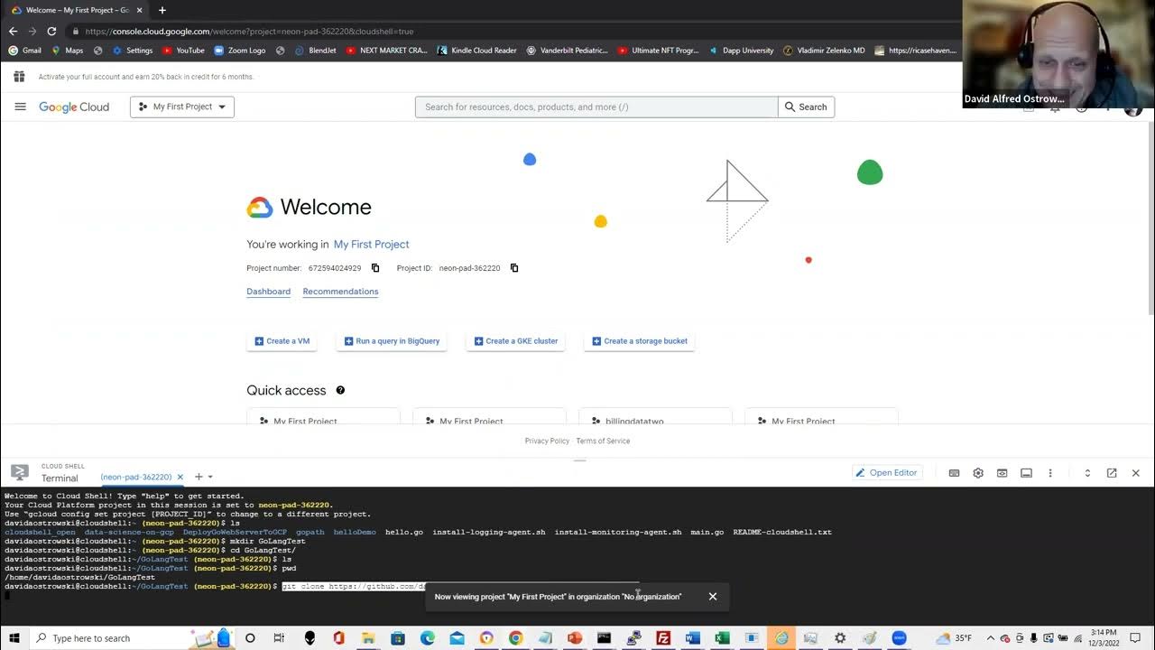 Deployment of demo (hello world) GoLang web server to GCP - YouTube