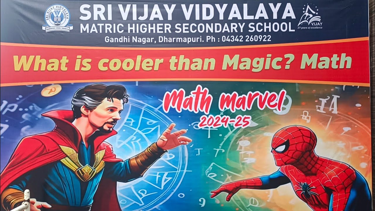 Math Marvel 2024-25 Sri Vijay vidyalaya matric higher secondary School#Math Marvel #suryatvdpi ...