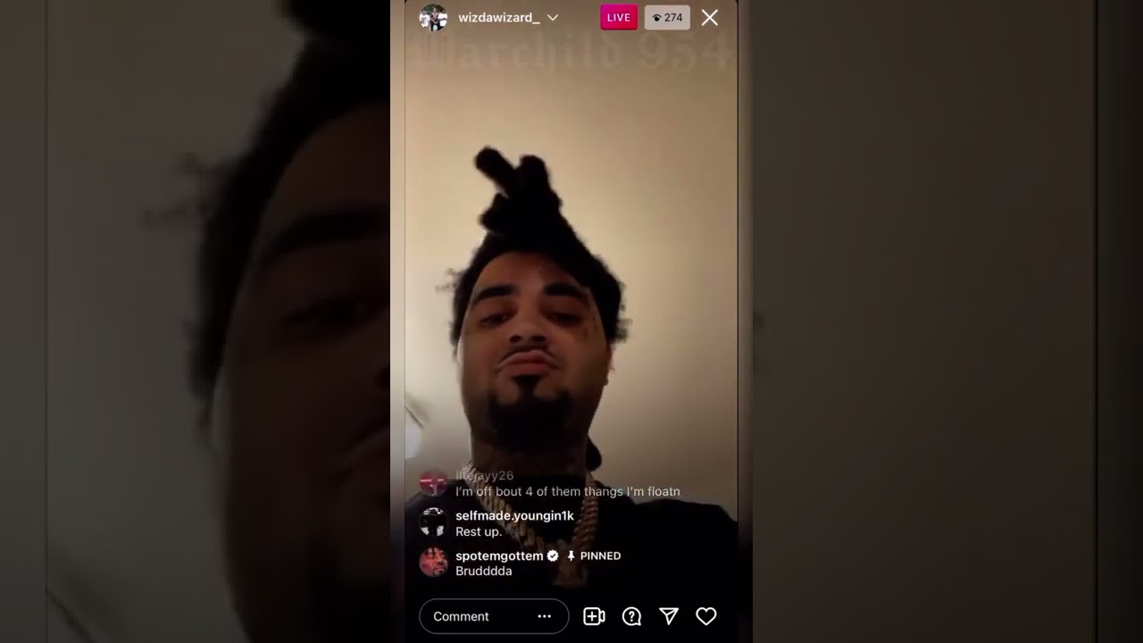 WizDaWizard Last Live Before His Death FRIEND OF SPOTEMGOTEM & DID ...