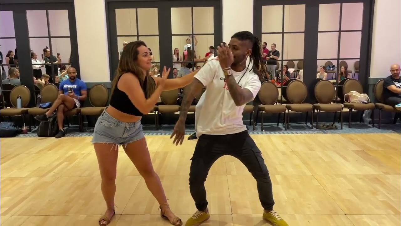 BZWC 2023 Walter & Larissa Brazilian Zouk Dance Technique Demo 2 - YouTube