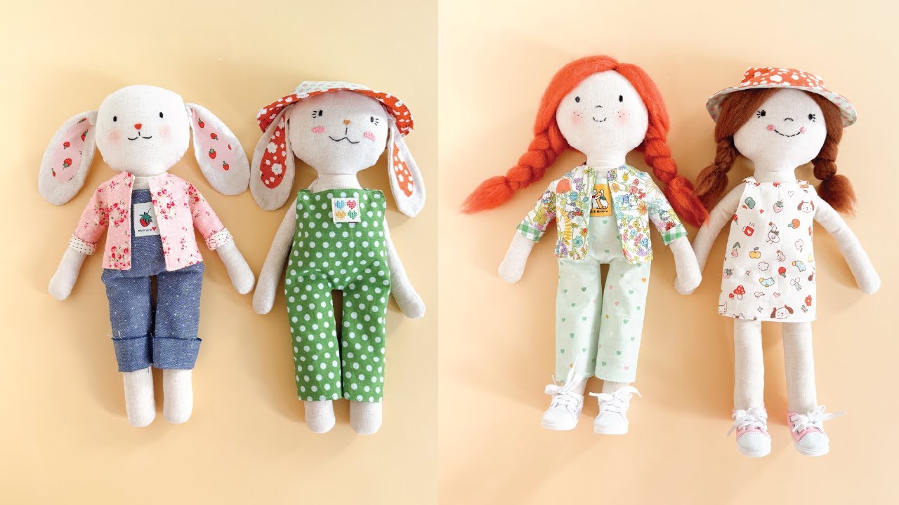 Sew a Meadow Friends Fabric Doll – DIY Beginner Stuff animal - YouTube