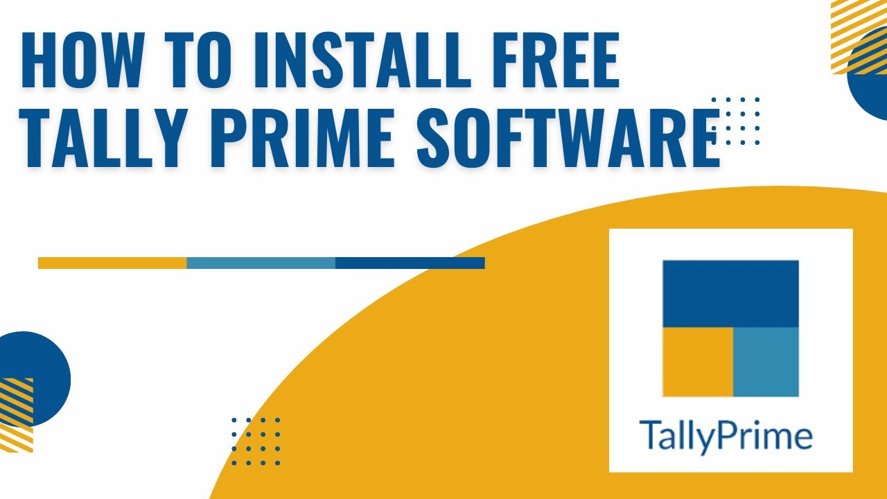 How to install Free Tally Prime Software - YouTube
