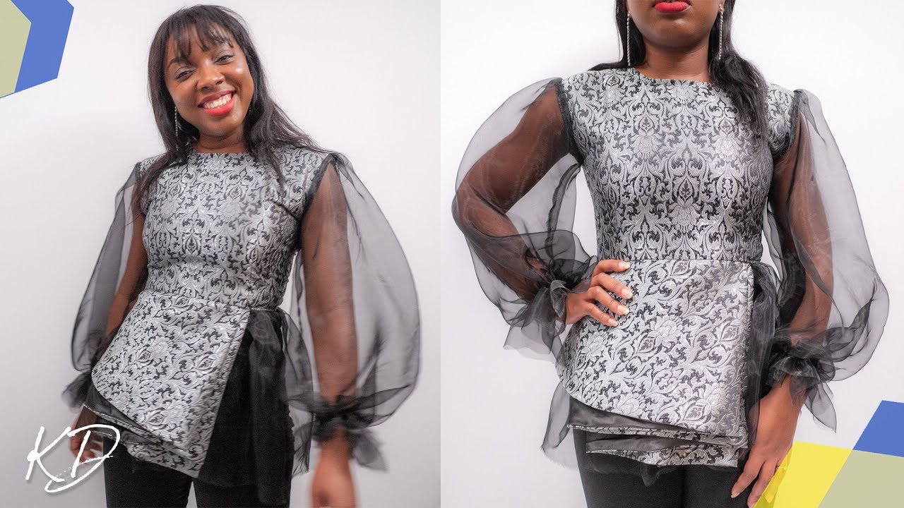 HOW TO SEW A CASCADING FLOUNCE BLOUSE | KIM DAVE - YouTube