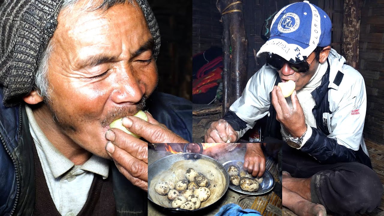 boil potato in the buffalo shed || Himalayan life of Nepal || - YouTube