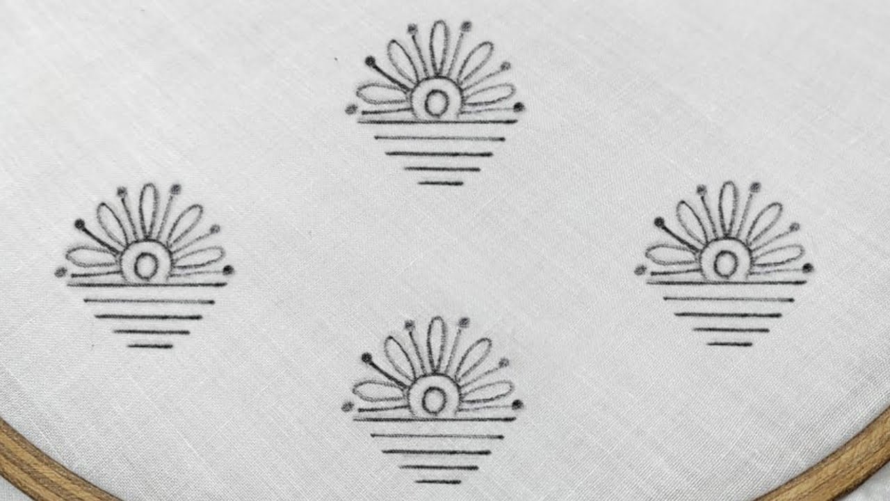 All Over Flower Booti/Motif for Dress/Kurti (Hand Embroidery Work ...