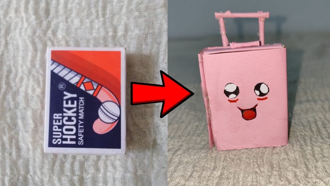 DIY Mini Trolley Box from Matchbox | Miniature Trolley Box from ...