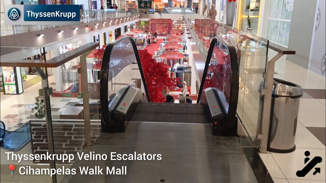 Thyssenkrupp Velino Escalators - Cihampelas Walk Mall, Bandung - YouTube