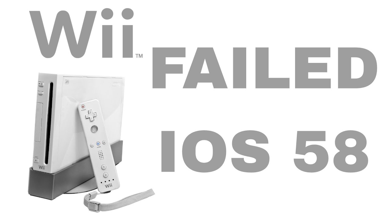Nintendo Wii Failed IOS 58 (Perlu Resoftmod) - YouTube