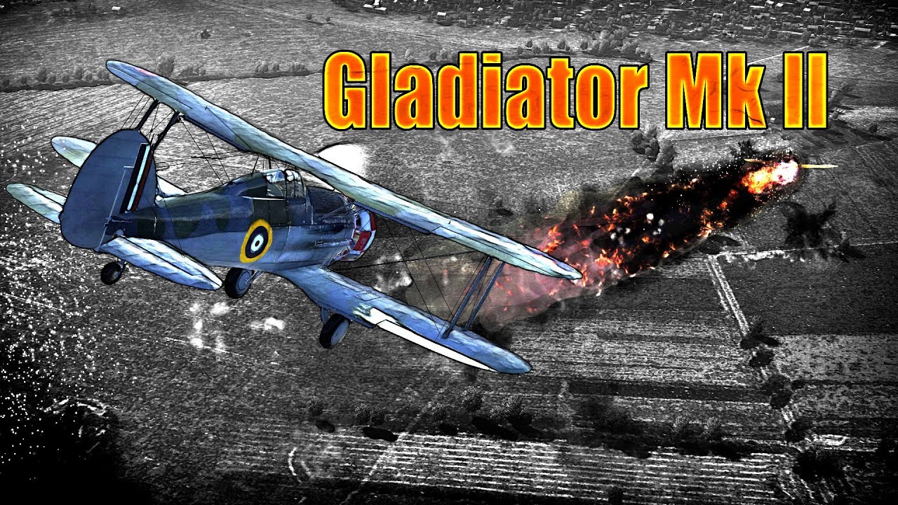 War Thunder: British Gladiator Mk ll, Tier-1 / Rank-1 Review - YouTube