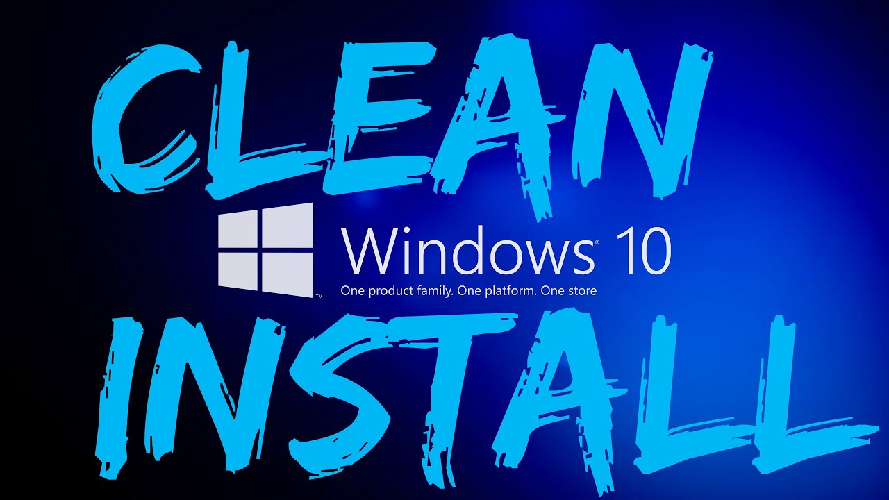 Windows 10 Pro Clean Install & Format - YouTube