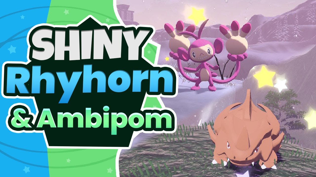 Shiny Rhyhorn & Ambipom from Mass Outbreaks| Pokemon Legends Arceus ...