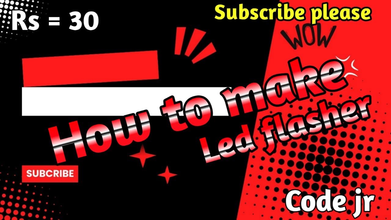 HOW TO MAKE A EASY LED FLASHER - YouTube