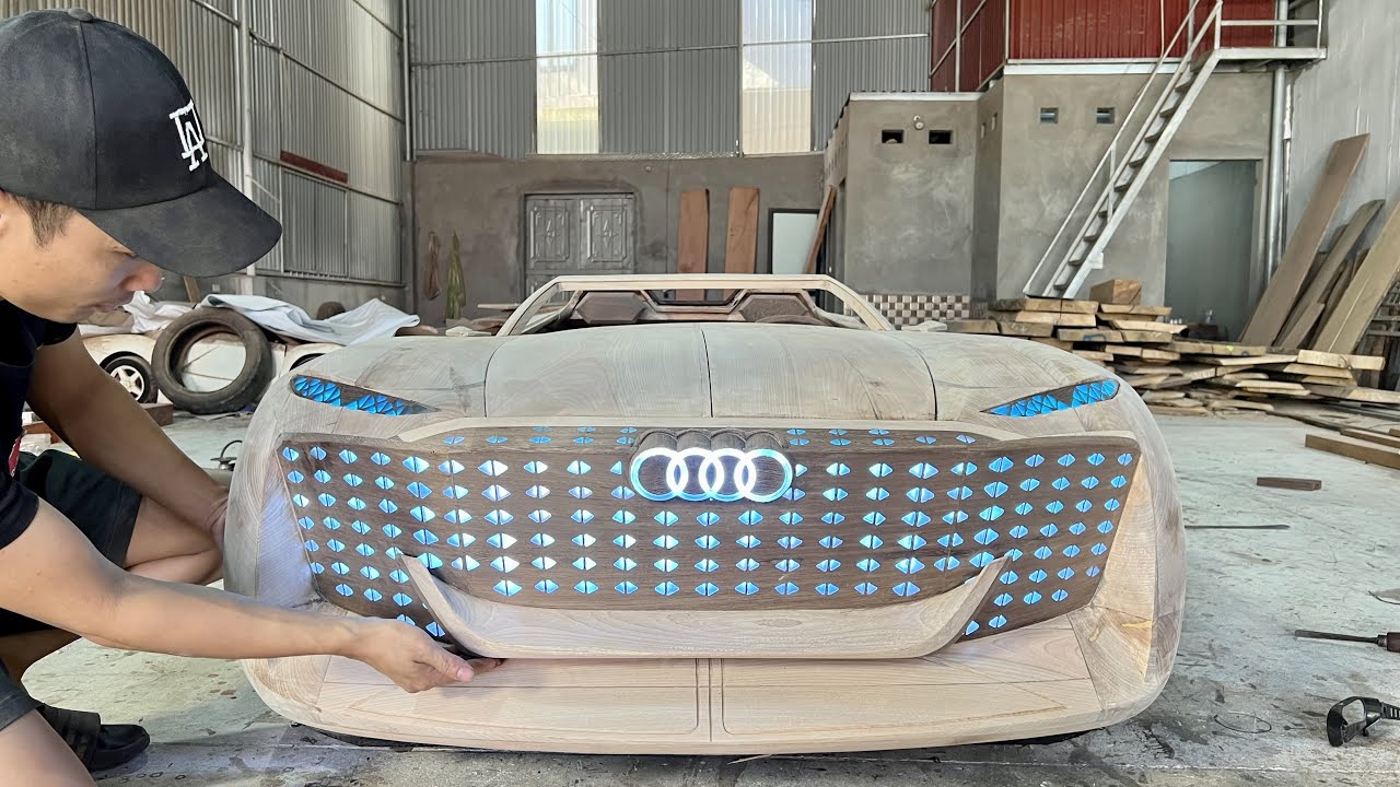Audi Skysphere Concept Becomes A Wooden Drivable Car Toy, 43% OFF