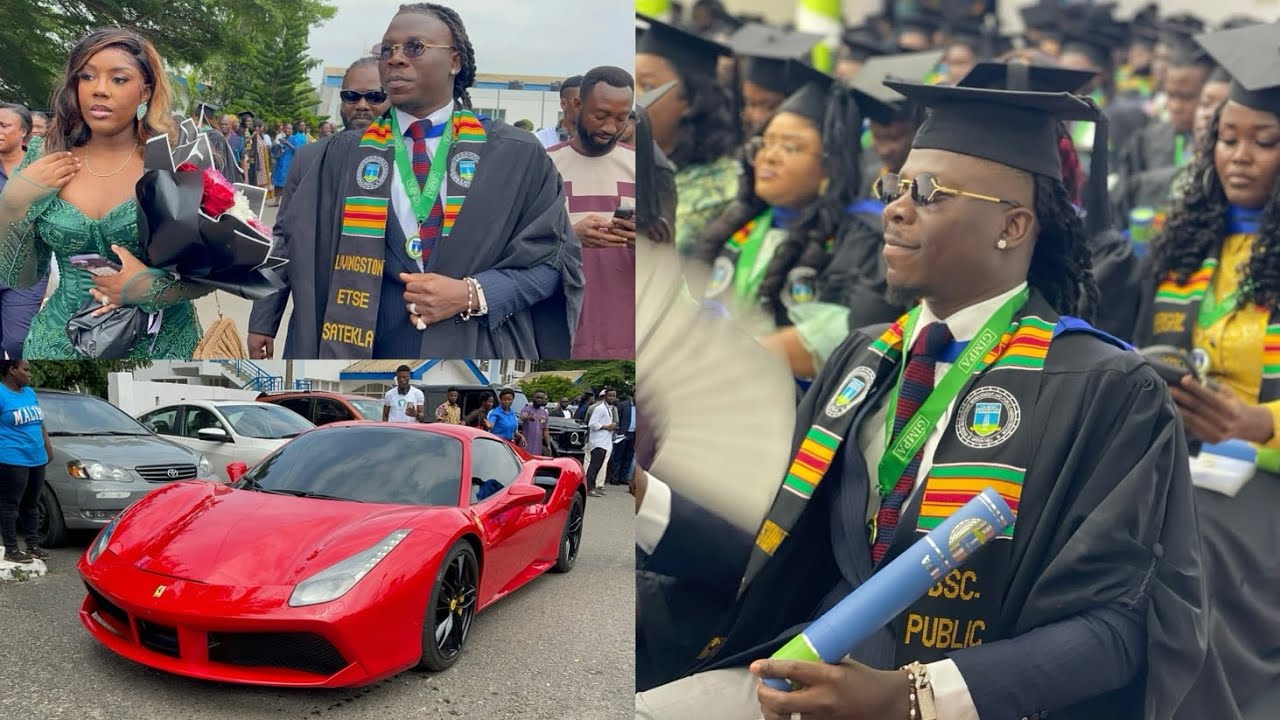 Stonebwoy and his family arrived in a G- wagon at his graduation at ...