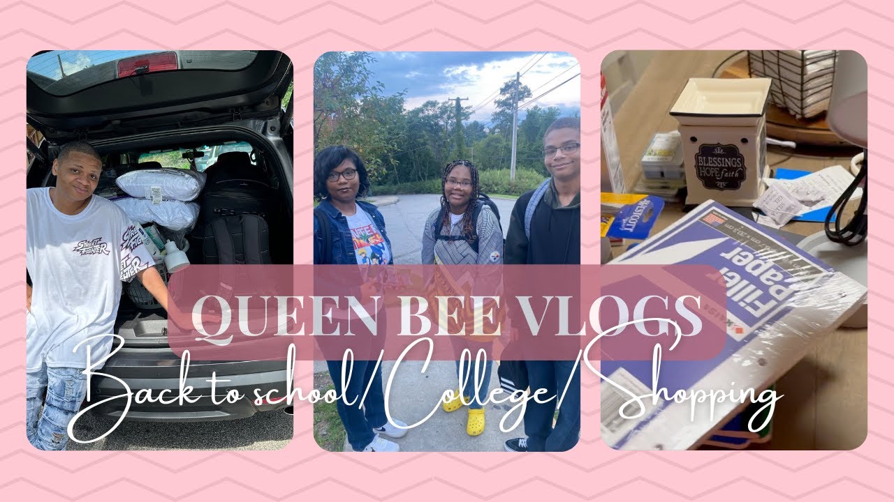 Queen Bee Vlogs|Home Vlog|Life journey|back to school|first day of college|shopping - YouTube