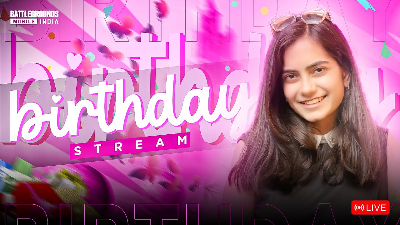 BIRTHDAY SPECIAL STREAM ️🥳 | GIRL GAMER | VODKA PLAYZ | #bgmilive # ...