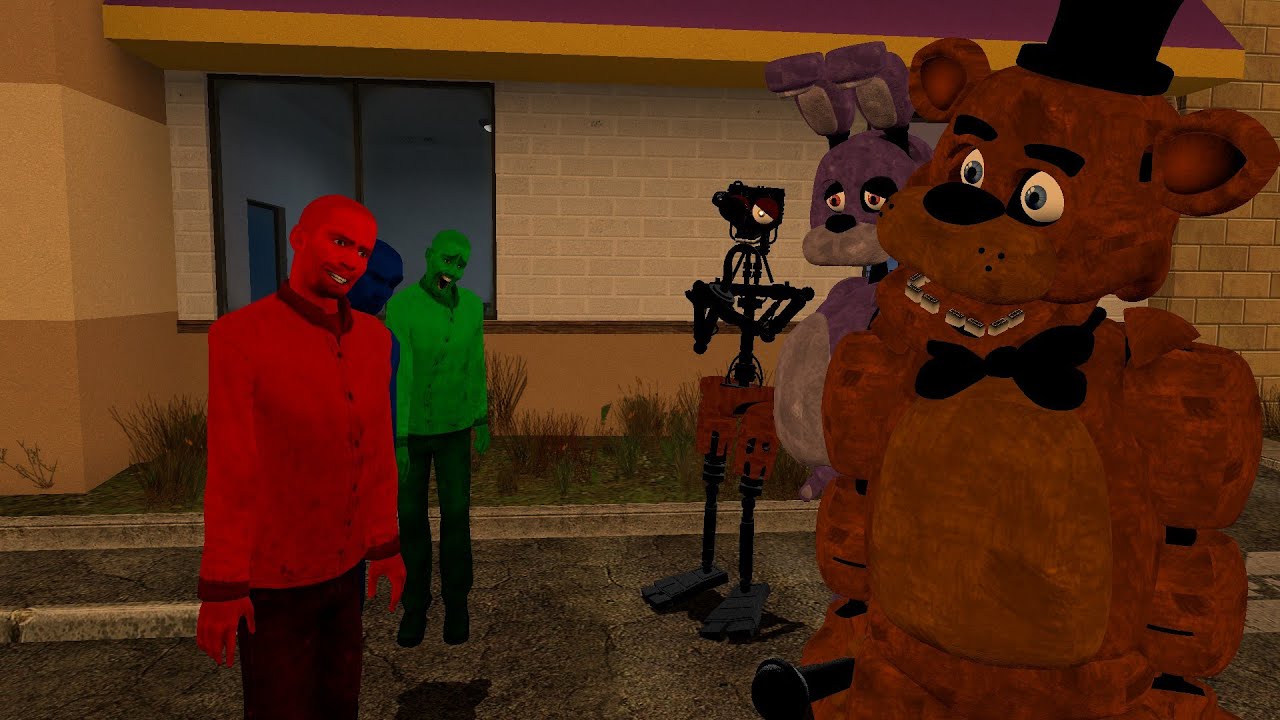 [GMOD FNAF] the sour patch kids meet freddy and friends - YouTube