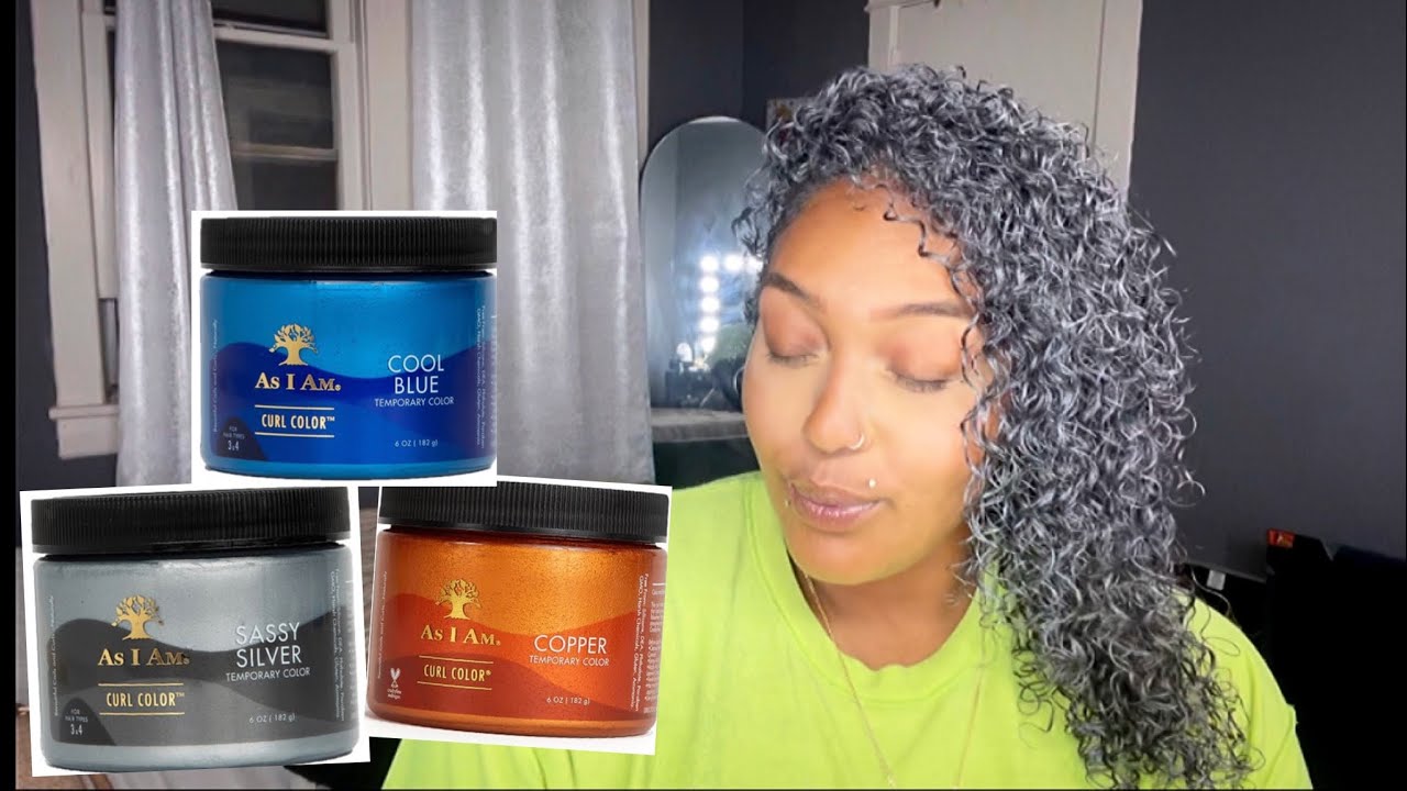 Temporary Hair Dye | AS I AM CURL COLOR - YouTube