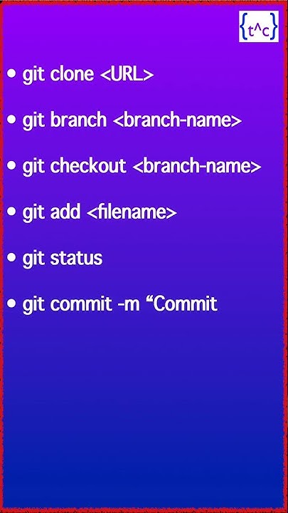 Shorts Ytshorts Most Used Git Commands Youtube