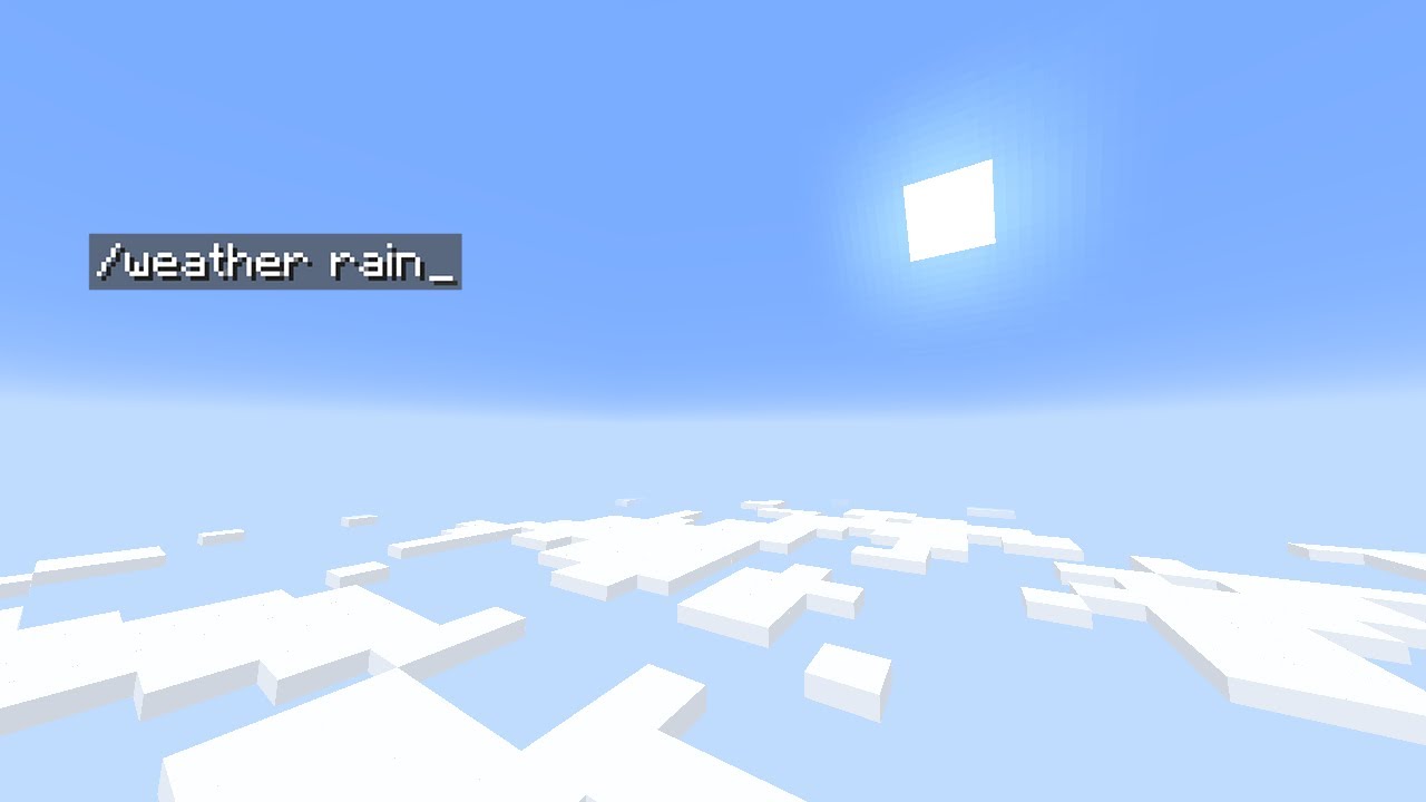 does it rain above the clouds in minecraft? - YouTube